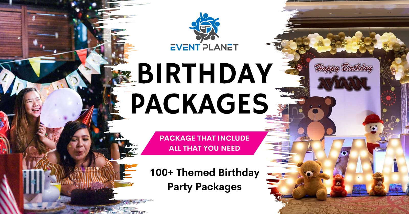 Top birthday party venue bundle packages.