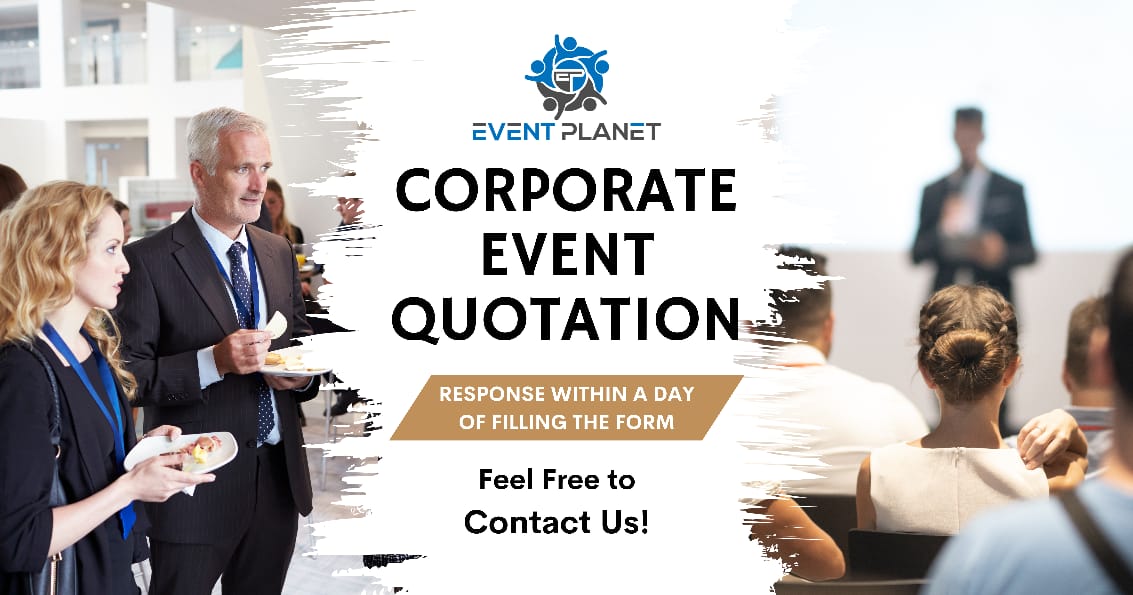 Advanced quotation for corporate event planning. || best deal for ...